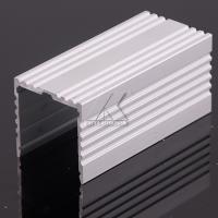 China Little Scratch Aluminum LED Strip Profiles Matt Finish Milky With Caps Profile for sale