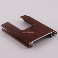 China Wood Grain Classic Roller Shutters , Extruded Aluminium Profiles Anodized Finish for sale