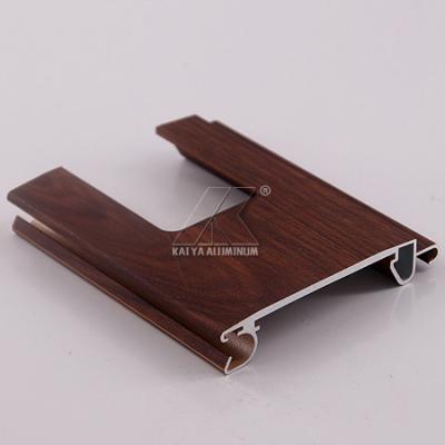 China Wood Grain Classic Roller Shutters , Extruded Aluminium Profiles Anodized Finish for sale