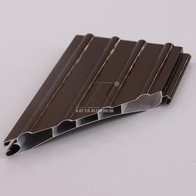 China Bronze Roller Shutter Aluminium Profile Electrophoresis Surface Treatment for sale