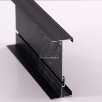 China OEM Black Powder Coating RoHS Standard Window Aluminum Profile for sale
