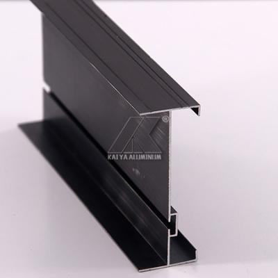 China OEM Black Powder Coating RoHS Standard Window Aluminum Profile for sale