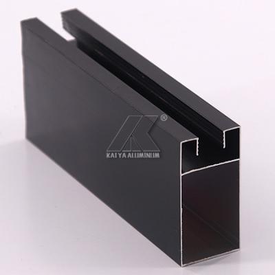 China OEM Black 0.8mm Thickness RoHS Standard  Aluminum Window Frame Profile for sale