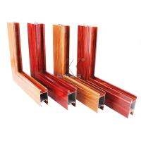 China Customized Wood Grain Extruded Aluminum  Window And Door Profiles - Buy Aluminum Window And Door Profiles for sale