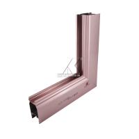 China AA15 Rose Gold Anodized Aluminium Profile For Sliding Doors for sale