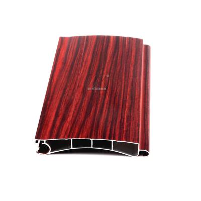 China Made In China Hot Sale 6063-T5 Wood Grain Aluminum Roller Shutter Slat Profile for sale