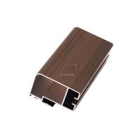 China Factory Price Anodized Brown Aluminum window Frame Extrusions Sliding Window Profile for sale
