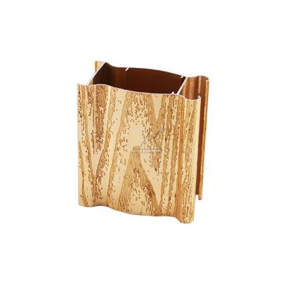 China Factory Price Wood Grain Aluminum Window And Door Frame Aluminum Extrusion Profile for sale