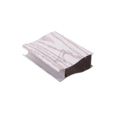 China Factory Price Wood Grain Aluminium Extrusion Profile For Door And Window for sale