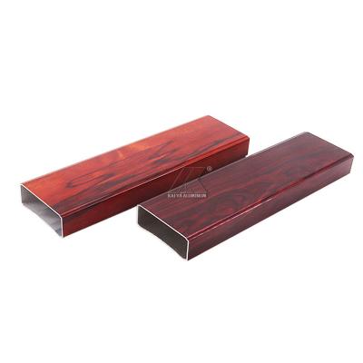 China 6061 6063 t5 aluminum tube thick wall wood grain for sale