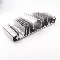 China Customized Size Silver Colour Mill Finished Aluminum Extruded Profile For Anodized Round Shape Radiator for sale