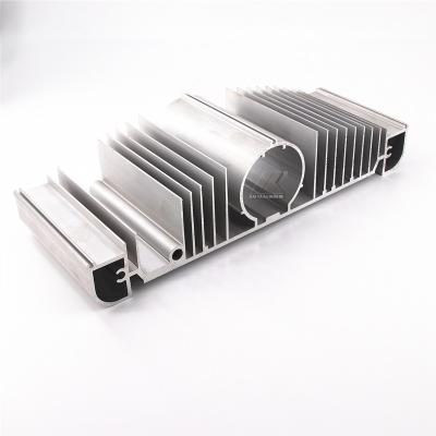 China Customized Size Silver Colour Mill Finished Aluminum Extruded Profile For Anodized Round Shape Radiator for sale
