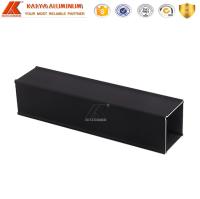 China 6061 6063 Aluminum Square Hollow Pipe And Tube Cutting Black Oxidized for sale