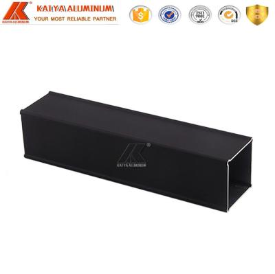 China 6061 6063 Aluminum Square Hollow Pipe And Tube Cutting Black Oxidized for sale