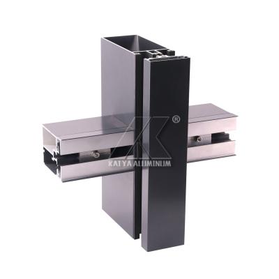 China OEM Thermal break soundproof Curtain Wall Aluminum Profile For Glass Wall for sale