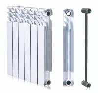China Die Casting Bimetallic Aluminum Heating Radiator 2200pa Mill Finish for sale