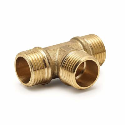 China 3 Ways Male Thread T Shape CNC Aluminum Profile Anodized Mill Finish for sale