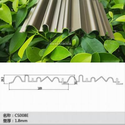 China Wall Decorations Large Aluminum Profiles Corrugated Aluminum Cladding Panels for sale