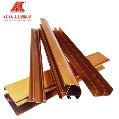 China Extrusion Aluminum Door Profile Ultra Thin Anodized Gold Doors Windows for sale