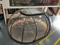 China Outdoor Clear Transparent Pc Large Aluminum Profile Dome Trade Show Tent For Camping for sale