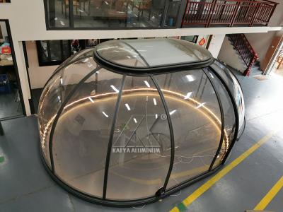 China Outdoor Clear Transparent Pc Large Aluminum Profile Dome Trade Show Tent For Camping for sale