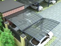 China Aluminium Canopy Large Aluminum Profiles Black Outdoor Double Carports for sale