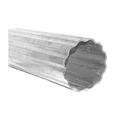 China Extruded Fluted Aluminium Tube Profiles Mill Finish 54mm Diameter Heat Tube for sale