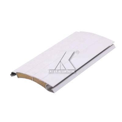 China Insulated Aluminium Roller Shutter Profiles PU Foaming 77mm for sale