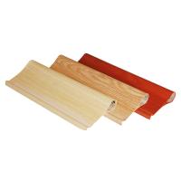 China Aluminium Alloy Suspended Ceiling Profiles Droplet Shaped Wood Grain Stretch for sale