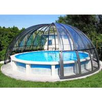 China 5m Round Large Aluminum Profiles Frame Clear PC Board For Pool Dome Tent for sale