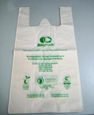 China Biodegradable  T- Shirt Bag for sale