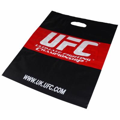 China plastic  strong reusable die cut printed retailer shopping garment shoes promotional gift  tote  bag for sale
