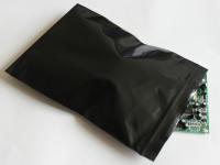 China black poly plastic zipper shielding ziplock durable thick reclosable bags for jewellery electronics part for sale