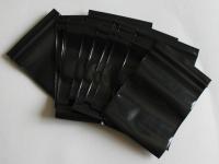 China black poly plastic zipper shielding ziplock durable thick reclosable bags for jewellery electronics part for sale