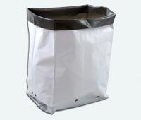 China LDPE plastic greenhouse white black planter grow bags with pre-punched drainage holes for sale