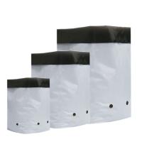 China 3gal 5gal 4mil  UV resistant  gardening horticultural seedling nursery white poly grow bags for sale