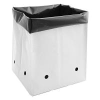 China 3gal 5gal 4mil  UV resistant  gardening horticultural seedling nursery white poly grow bags for sale