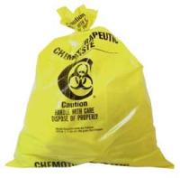 China 50microns thickness HDPE LDPE red  yellow plastic biohazard medical waste bags for hospital for sale