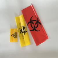 China Red Yellow  HDPE Biohazard medical autoclave waste bags for hospital and laboratory for sale