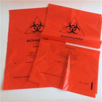China Red Yellow  HDPE Biohazard medical autoclave waste bags for hospital and laboratory for sale