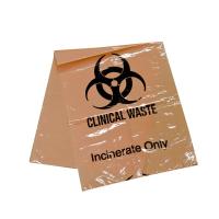 China 2mil plastic biohazard waste bin  liner hospital medical autoclave hazardous  disposal  bags for sale