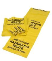 China 2mil plastic biohazard waste bin  liner hospital medical autoclave hazardous  disposal  bags for sale