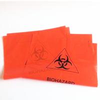 China red yellow biohazard waste bag medical infectious disposable autoclave bag with symbol printing for hospital for sale