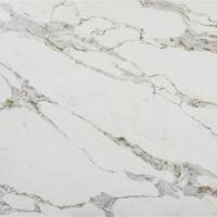 China 3cm Modern White Quartz Countertops 126''X63'' Calacatta White Quartz for sale