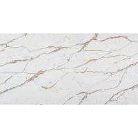 China Natural Style Quartz Calacatta Gold Countertops 20mm 30mm Quartz Kitchen Top for sale