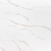 China Calacatta Gold Details Very Good Quartz Surface 2/3 Cm Bathroom Vanity Flexural Strength 40-70 for sale