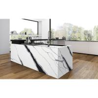 China High Gloss Artificial Quartz Stone Slab Water Absorption 0.1% for sale