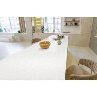 China White Polished Quartz Countertop 3200x1600mm Quartz Counter Top for sale