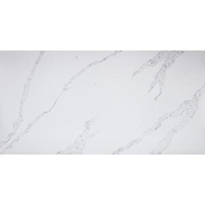 China White Engineered Quartz Countertops 2cm Thickness Quartzite Slabs for sale
