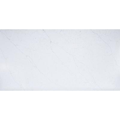 China Classic White Carrara With Line 2/3cm Artificial Stone Easy Maintenance Quartz Surface for sale